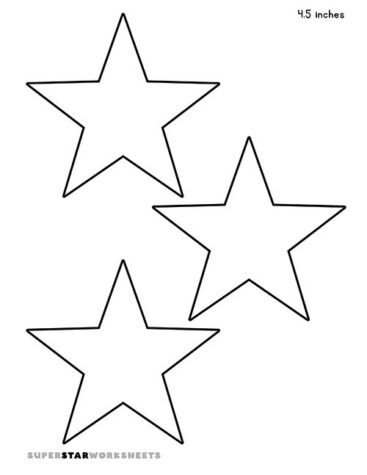 Star Template (Free Printables) - Superstar Worksheets