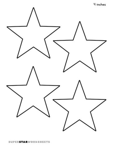Star Template (Free Printables) - Superstar Worksheets