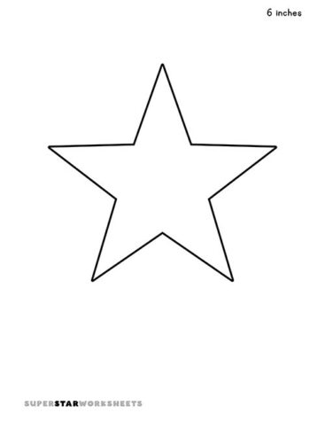 Star Template (Free Printables) - Superstar Worksheets
