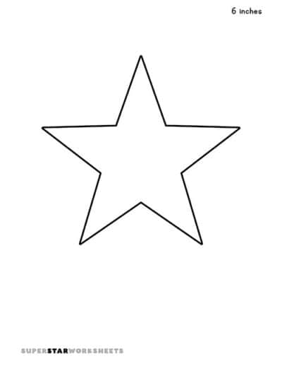 Star Template (Free Printables) - Superstar Worksheets