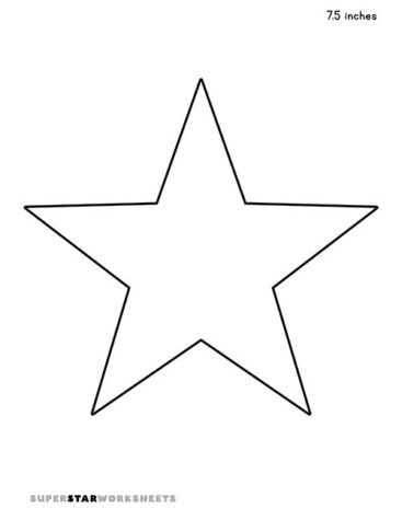 Star Template (Free Printables) - Superstar Worksheets