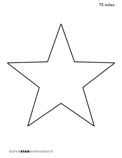 Star Template (Free Printables) - Superstar Worksheets