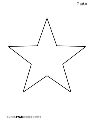 Star Template (Free Printables) - Superstar Worksheets