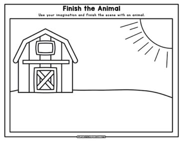 Finish the Drawing (Free Printables) - Superstar Worksheets