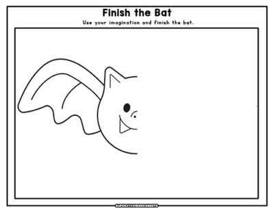 Finish the Drawing (Free Printables) - Superstar Worksheets