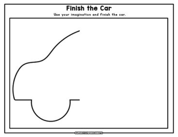Finish the Drawing (Free Printables) - Superstar Worksheets