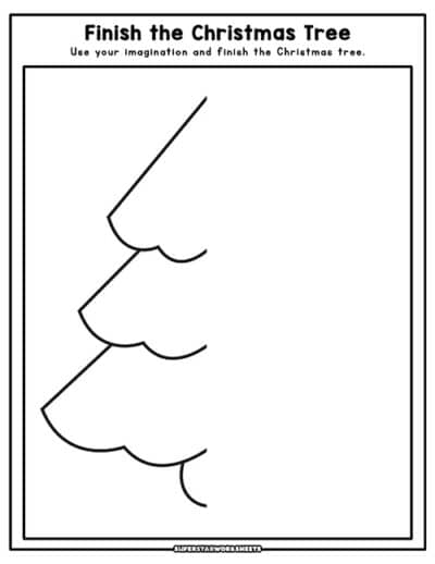 Finish the Drawing (Free Printables) - Superstar Worksheets