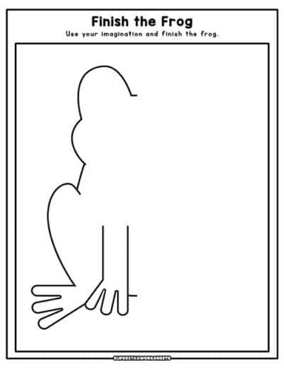 Finish the Drawing (Free Printables) - Superstar Worksheets