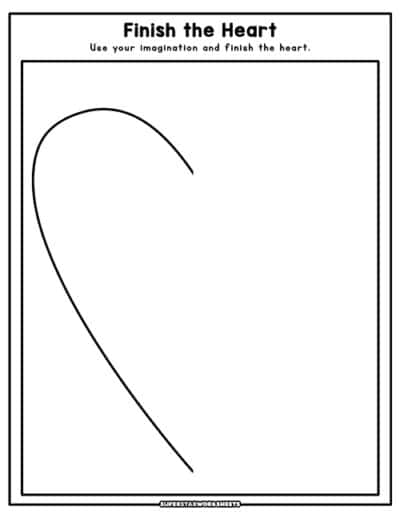 Finish the Drawing (Free Printables) - Superstar Worksheets