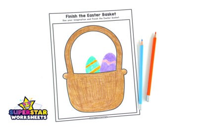 Finish the Drawing (Free Printables) - Superstar Worksheets