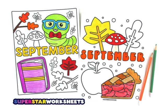 September Coloring Pages (Free Printables) - Superstar Worksheets