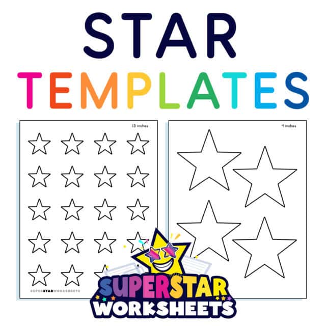 Star Template (Free Printables) - Superstar Worksheets