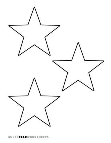 Star Template (Free Printables) - Superstar Worksheets