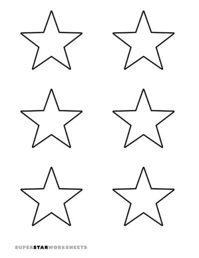 Star Template (Free Printables) - Superstar Worksheets