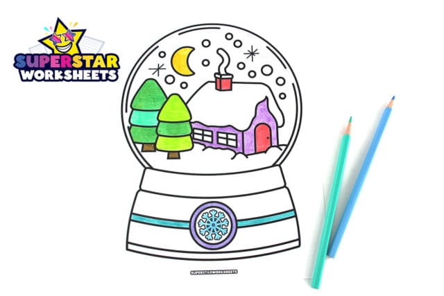 Winter Coloring Pages - Superstar Worksheets