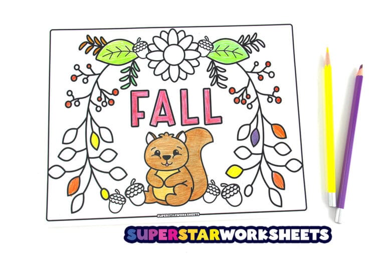 Fall Coloring Pages (Free Printables) - Superstar Worksheets