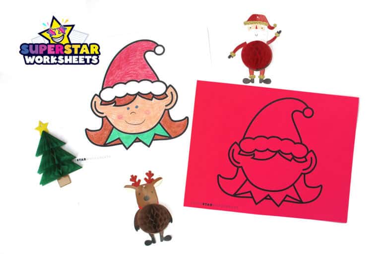 Elf Template - Superstar Worksheets