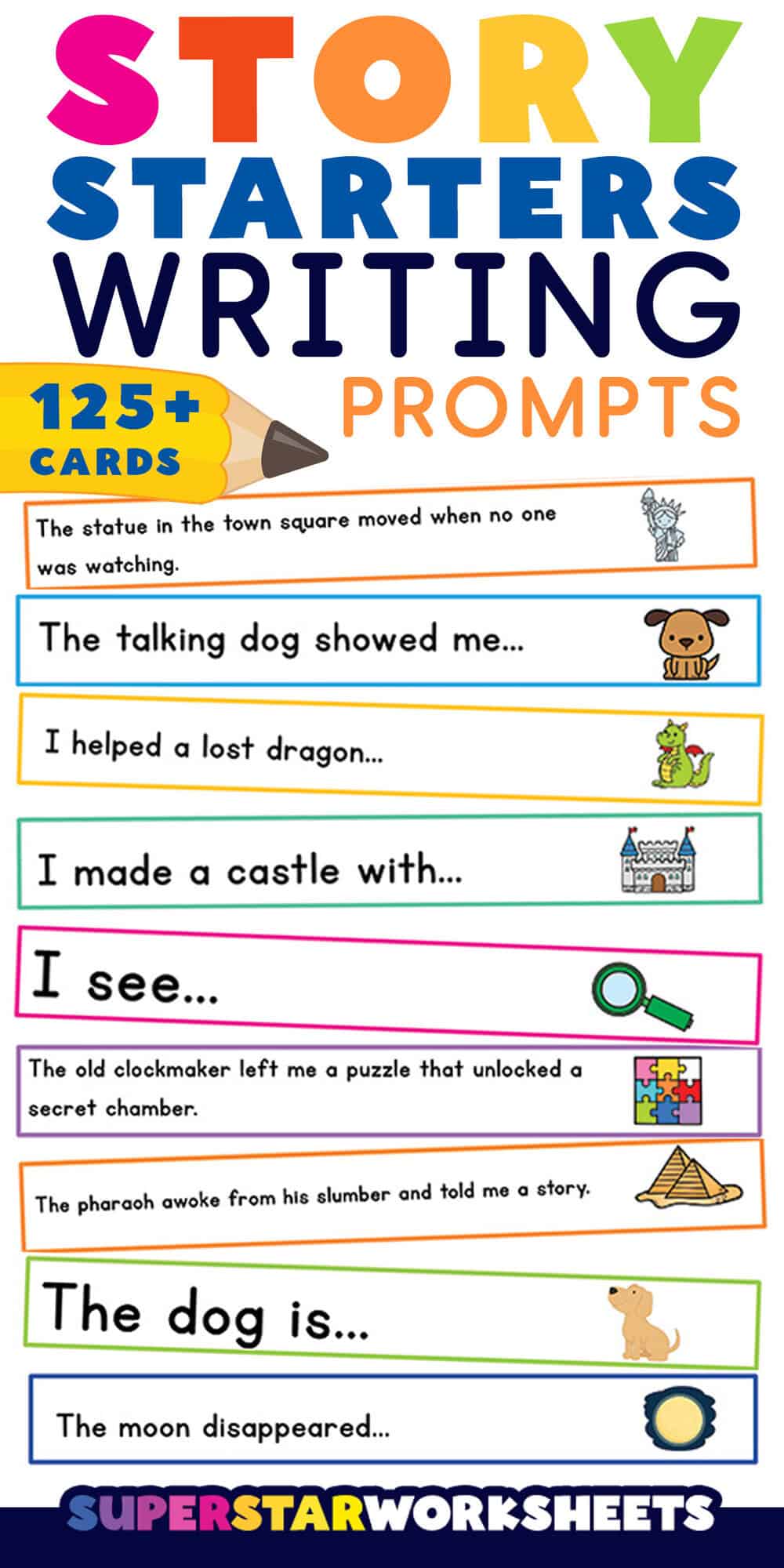 Story Starters (Free Printables) - Superstar Worksheets