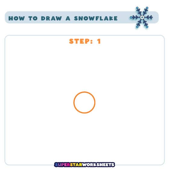 How to Draw a Snowflake (Free Printables) - Superstar Worksheets