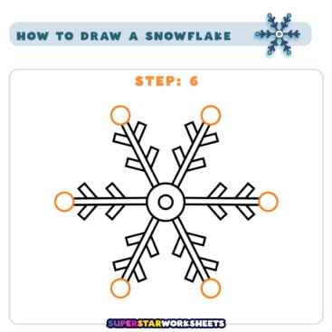 How to Draw a Snowflake (Free Printables) - Superstar Worksheets