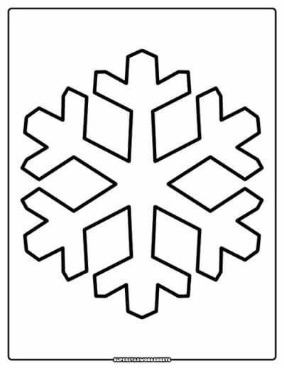 Snowflake Coloring Pages (Free Printables) - Superstar Worksheets