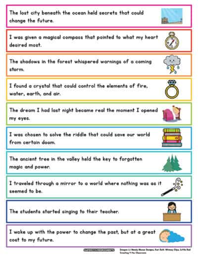 Story Starters (Free Printables) - Superstar Worksheets