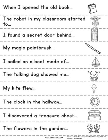 Story Starters (Free Printables) - Superstar Worksheets