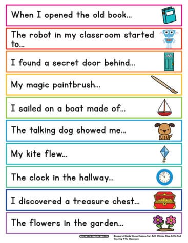Story Starters (Free Printables) - Superstar Worksheets