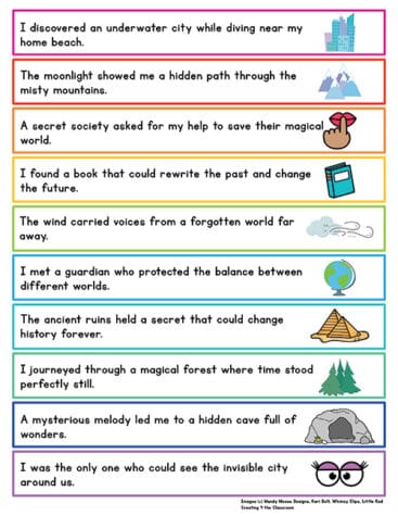 Story Starters (Free Printables) - Superstar Worksheets