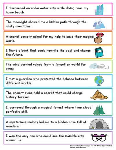 Story Starters (Free Printables) - Superstar Worksheets