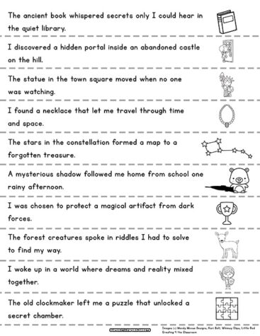Story Starters (Free Printables) - Superstar Worksheets
