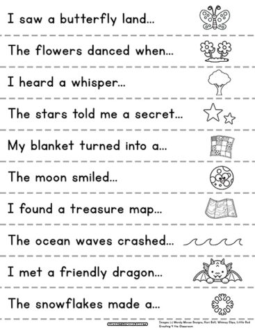 Story Starters (Free Printables) - Superstar Worksheets