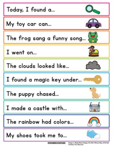 Story Starters (Free Printables) - Superstar Worksheets