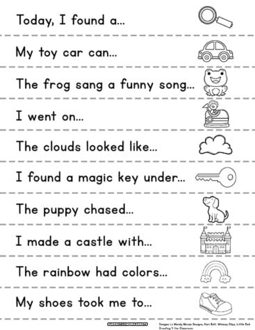 Story Starters (Free Printables) - Superstar Worksheets