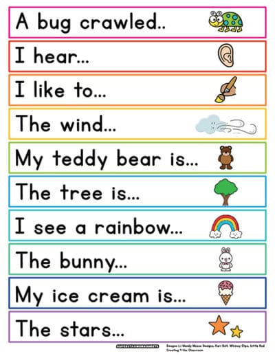 Story Starters (Free Printables) - Superstar Worksheets