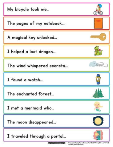 Story Starters (Free Printables) - Superstar Worksheets