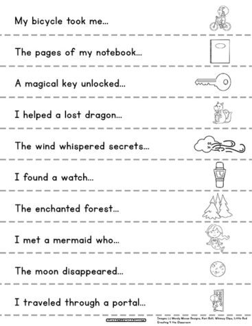 Story Starters (Free Printables) - Superstar Worksheets