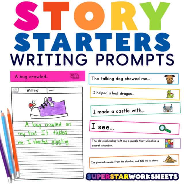 Story Starters - Superstar Worksheets