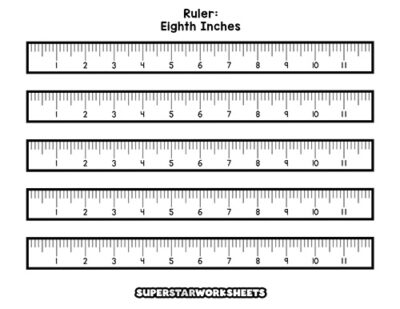 Printable Ruler - Superstar Worksheets