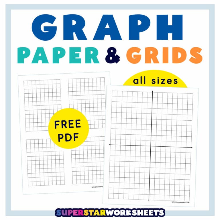 Graph Paper (Free Printables) - Superstar Worksheets