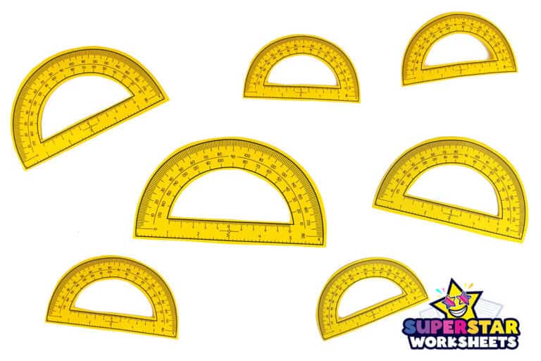 Printable Protractor - Superstar Worksheets