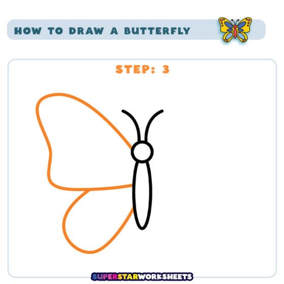 How to Draw a Butterfly - Superstar Worksheets