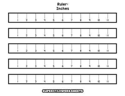 Printable Ruler - Superstar Worksheets
