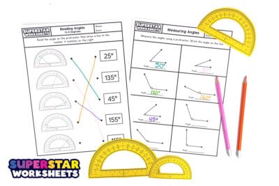 Printable Protractor - Superstar Worksheets