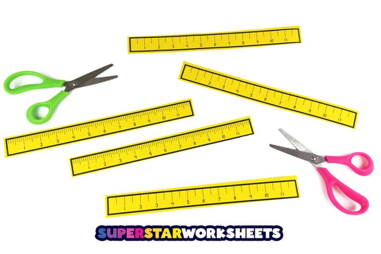 Printable Ruler - Superstar Worksheets