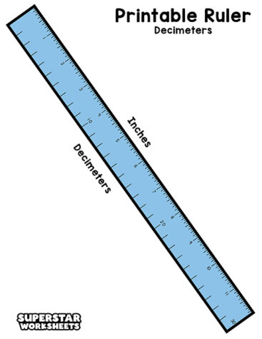 Printable Ruler - Superstar Worksheets