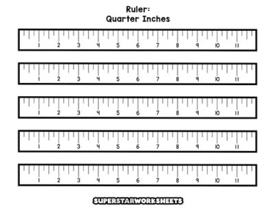 Printable Ruler - Superstar Worksheets