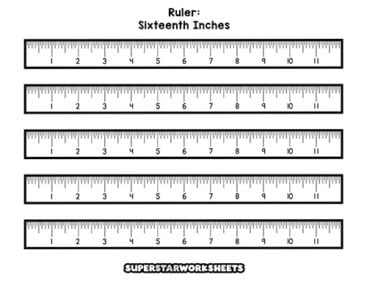 Printable Ruler - Superstar Worksheets