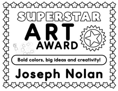 Superstar Awards (Free Printables) - Superstar Worksheets