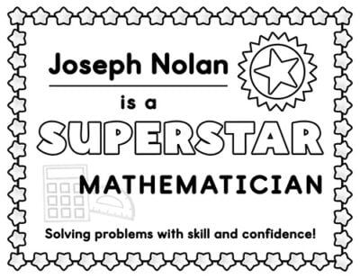 Superstar Awards (Free Printables) - Superstar Worksheets